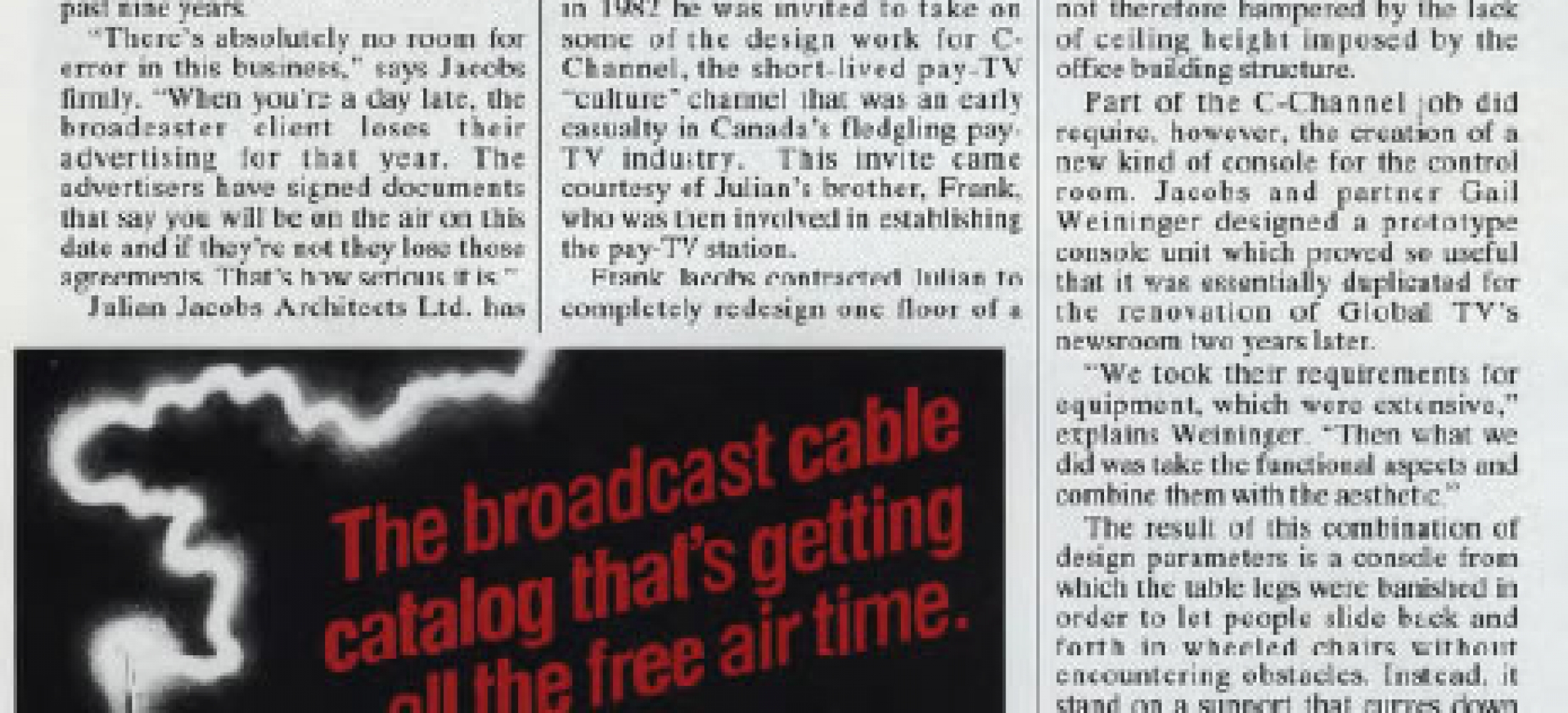 Broadcast Facilities - Julian Jacobs Architects